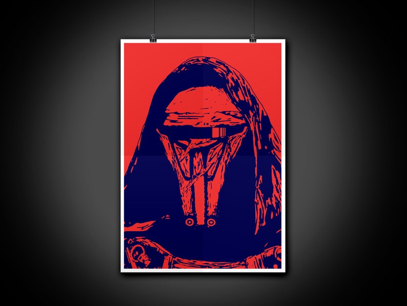 Darth Revan Color Portrait Art Illustration Print - Etsy