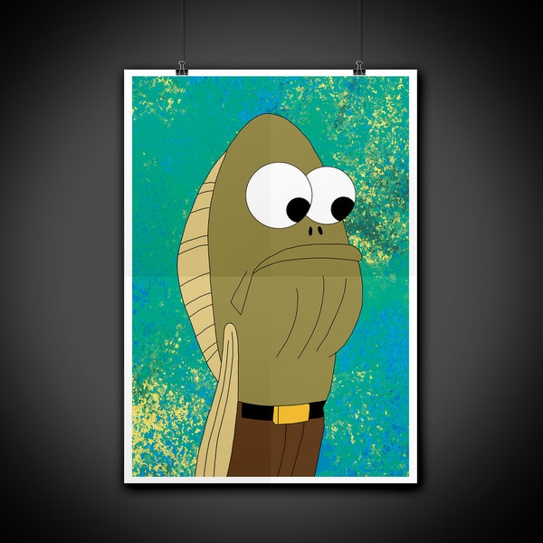 Spongebob Poster - Etsy