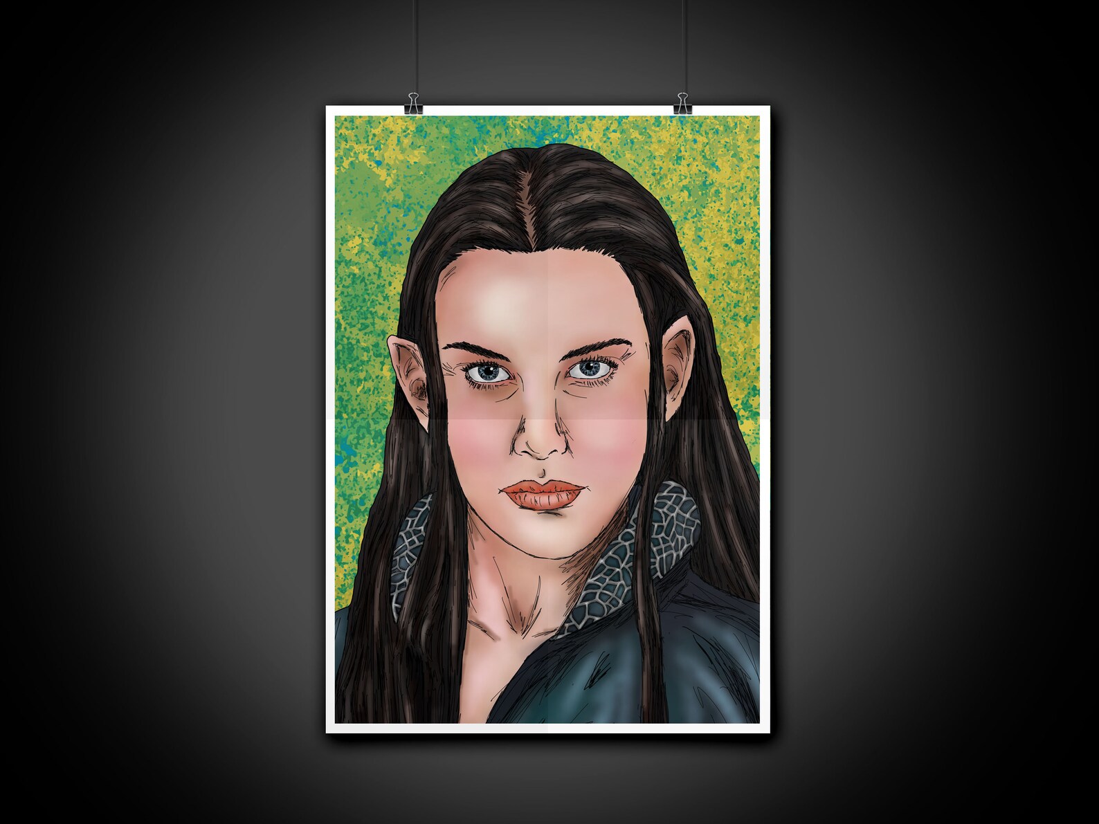 Arwen Lord of the Rings Color Portrait Art Illustration Print - Etsy
