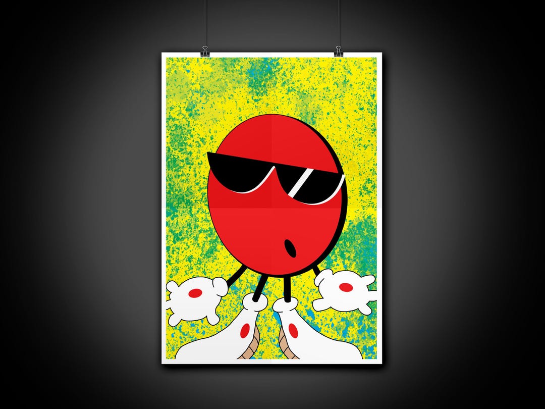 Cool Spot Goes to Hollywood Color Portrait Art Illustration Print Wall ...