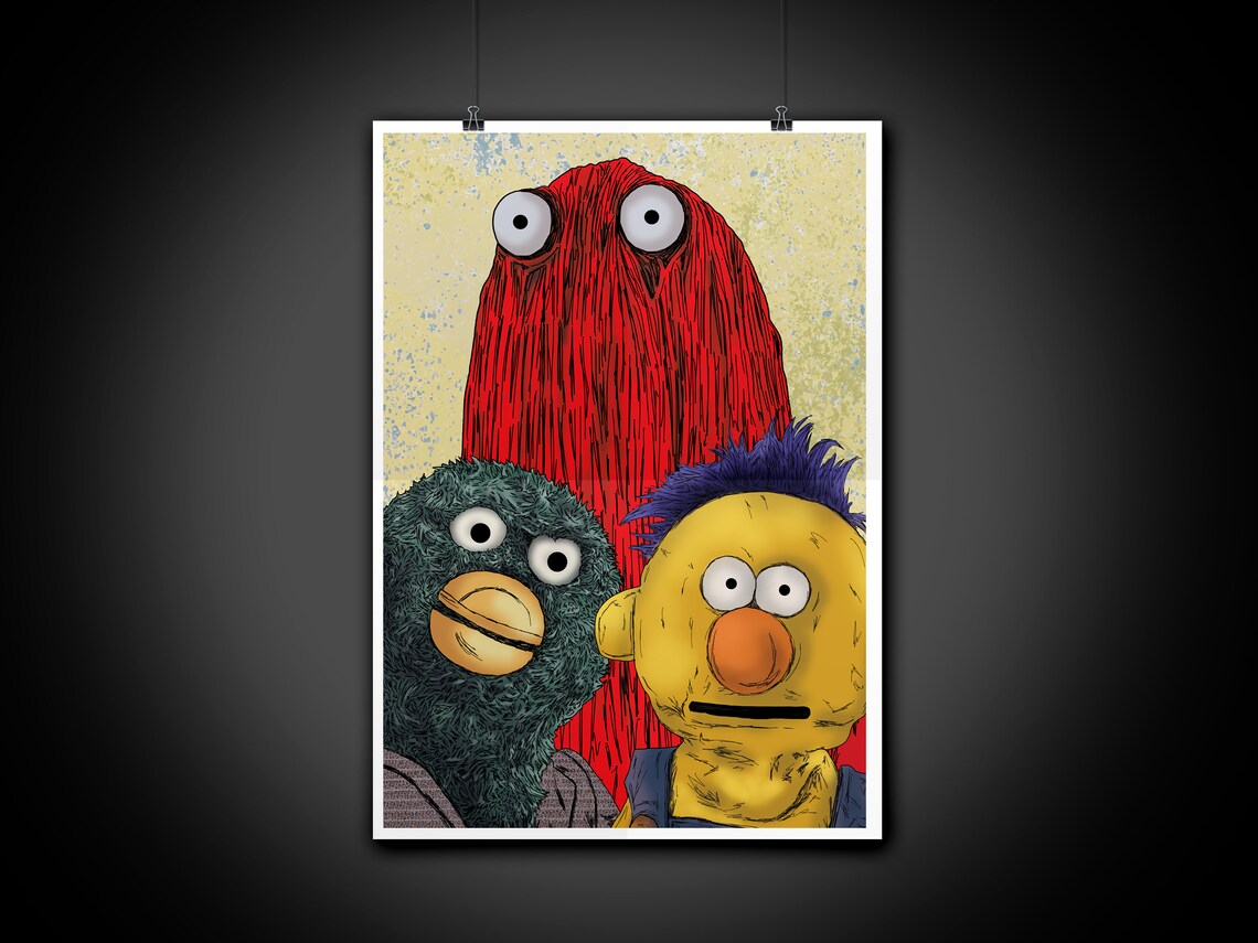 Don't Hug Me I'm Scared DHMIS Portrait Art Illustration Print - Etsy