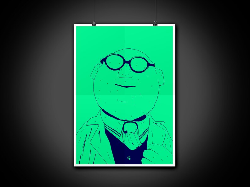 Dr. Bunsen Honeydew the Muppets Color Portrait Art - Etsy