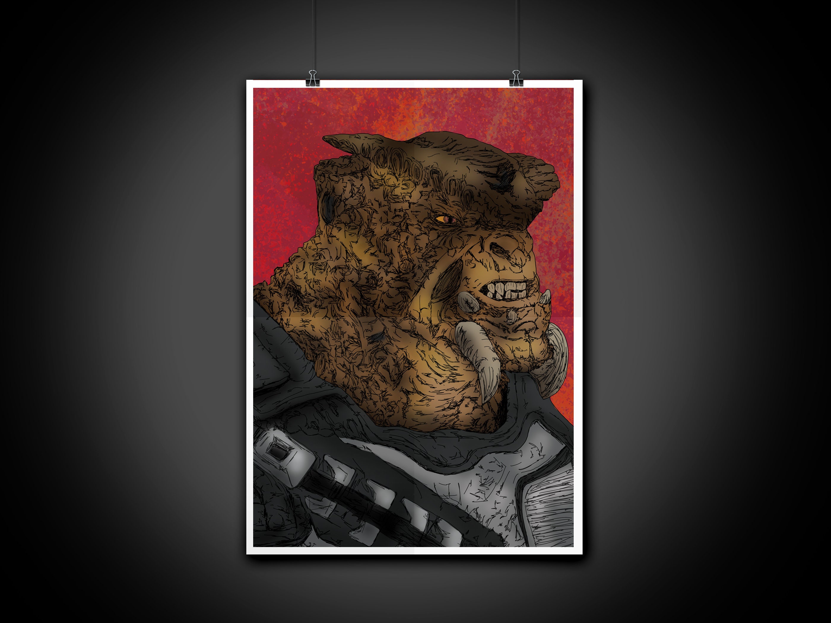 Cull Obsidian Color Art Illustration Print - Etsy