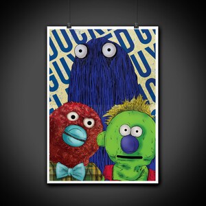 Don't Hug Me I'm Scared DHMIS Portrait Art Illustration Print - Etsy