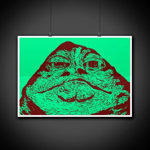 Jabba the Hutt Color Portrait Art Illustration Print - Etsy