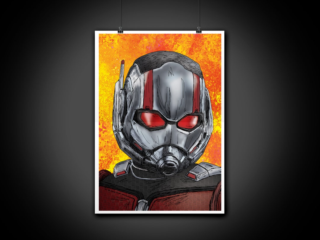 Ant Man Color Portrait Art Illustration Print - Etsy