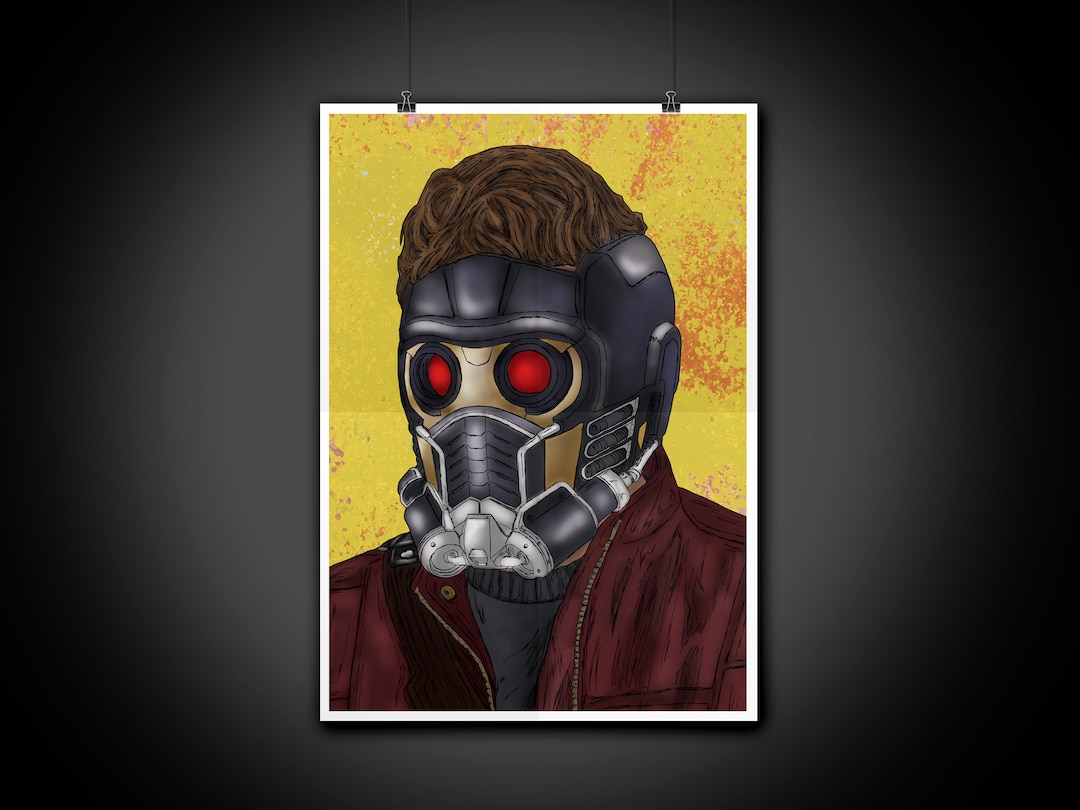 Star Lord Color Portrait Art Illustration Print - Etsy
