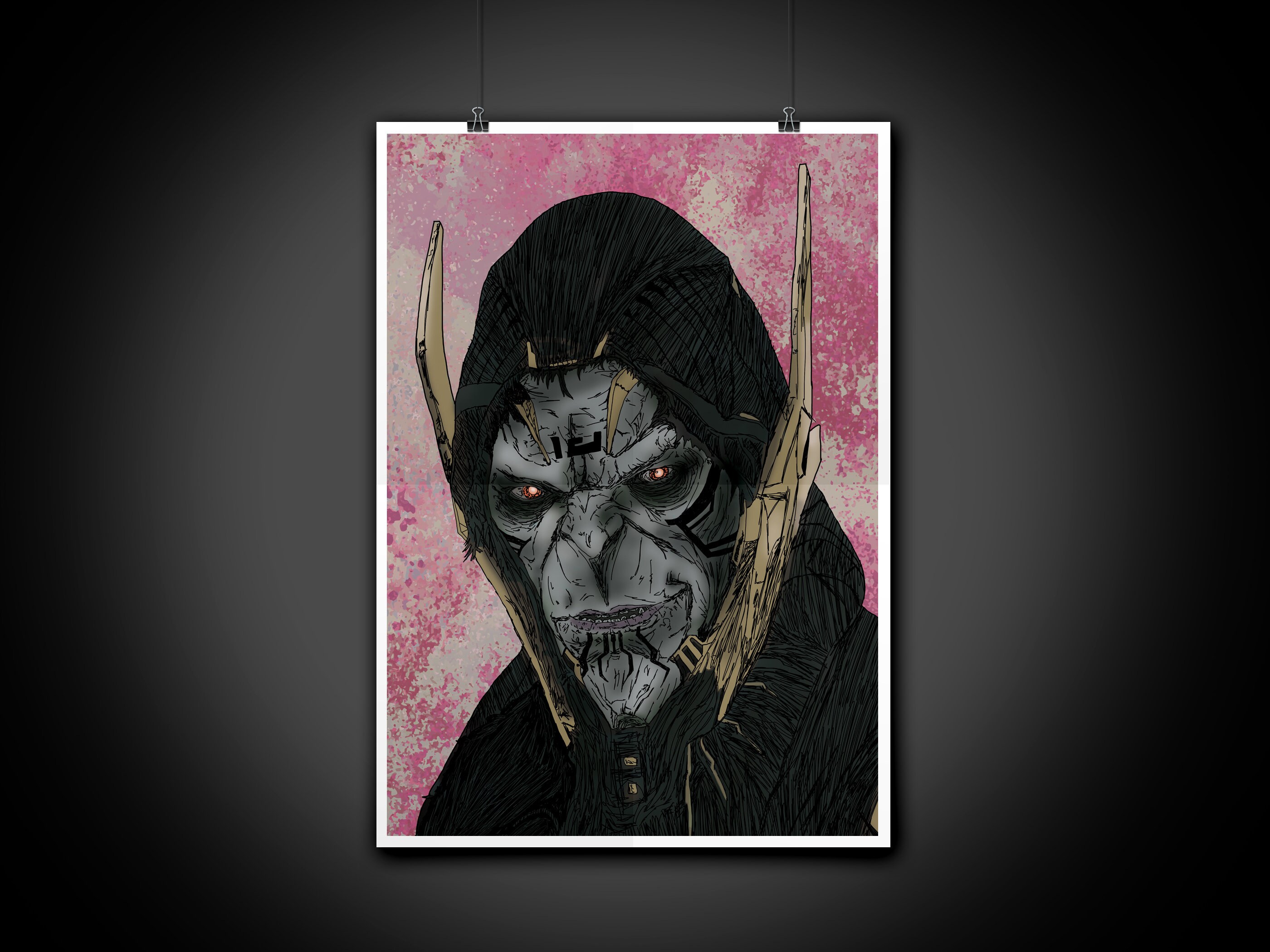 Corvus Glaive Color Portrait Art Illustration Print - Etsy