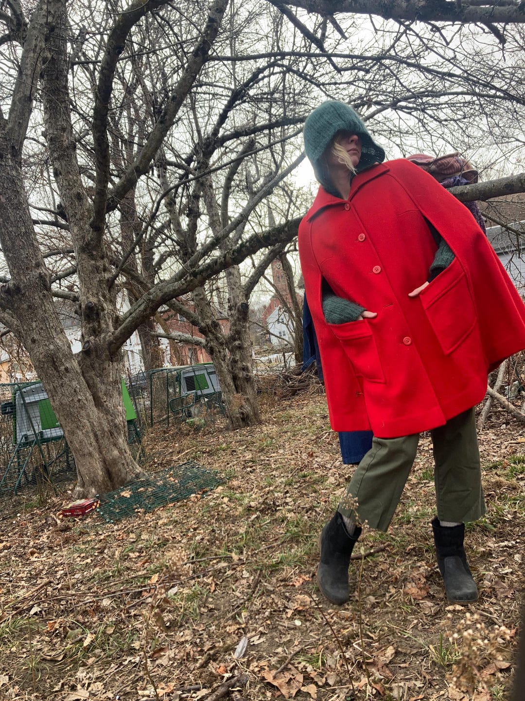 Vintage Pendleton Gold Label 1960s Satin Lined 100% Wool Red Cape ...