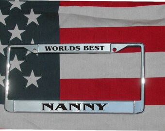Nanny License Plate - Etsy