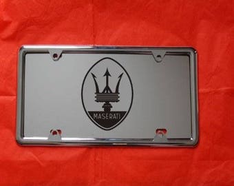 Maserati License Plate - Etsy