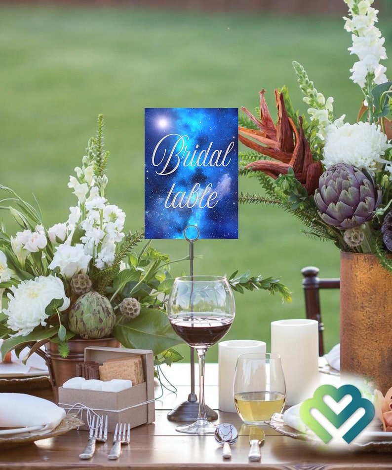 Starry Night Wedding Table Numbers 21-30 Galaxy Wedding Decor - Etsy