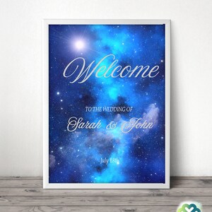 Starry Night Wedding Table Numbers 1-10 Galaxy Wedding Decor Banquet ...