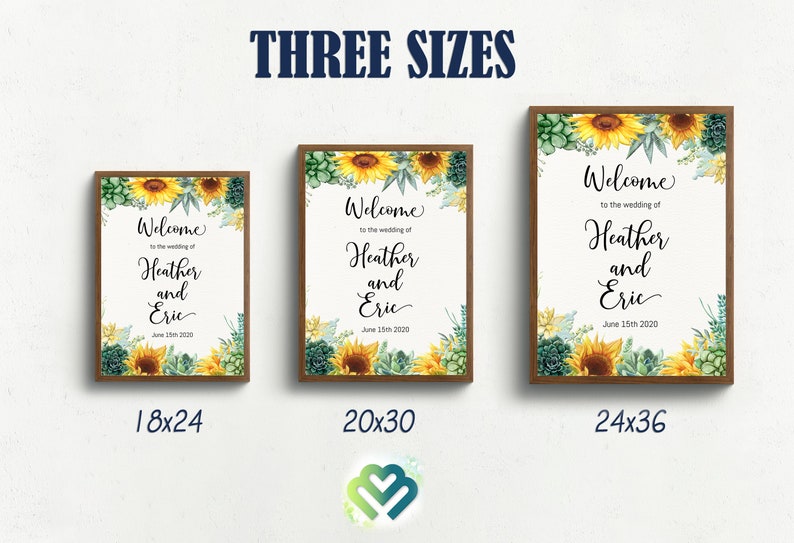 Editable Sunflowers Succulent Fall Welcome Sign Country - Etsy