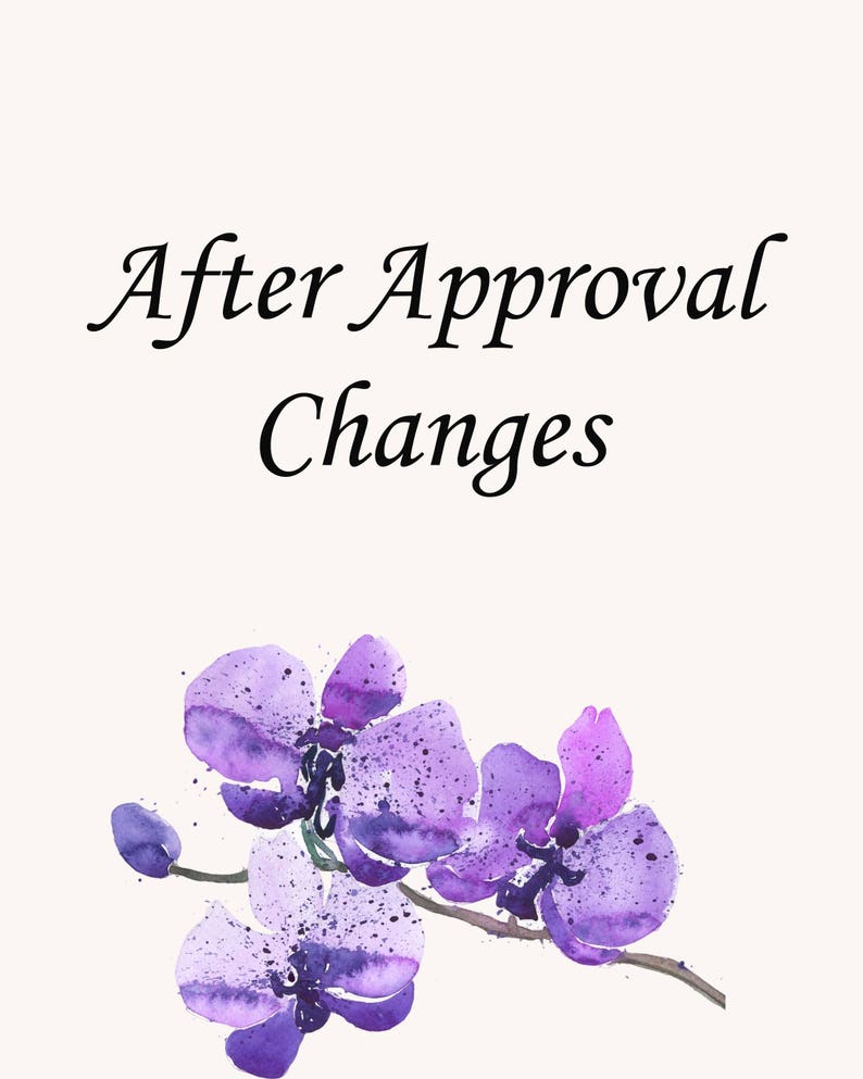 AFTER APPROVAL CHANGES, Corrections After Approved Design, Later ...