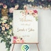 Wedding Welcome Sign Blush Pink Peonies Wedding Welcome Sign - Etsy
