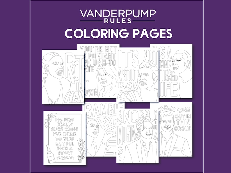 Vanderpump Rules Coloring Pages Girls Night Coloring Book Quotes From ...