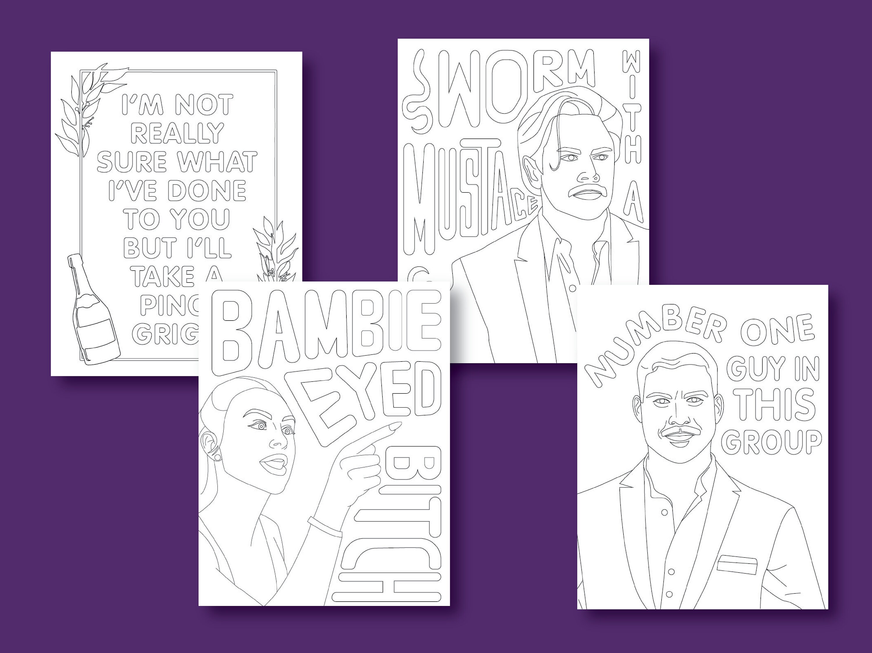 Vanderpump Rules Coloring Pages Girls Night Coloring Book Quotes From ...