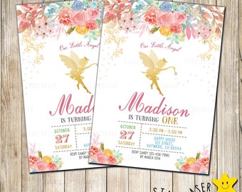 Angel invitation | Etsy