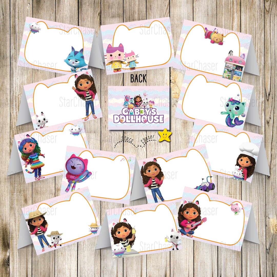 Instant Download - Digital Food Tent, Favor/ Goodies Bag Topper Gabby ...