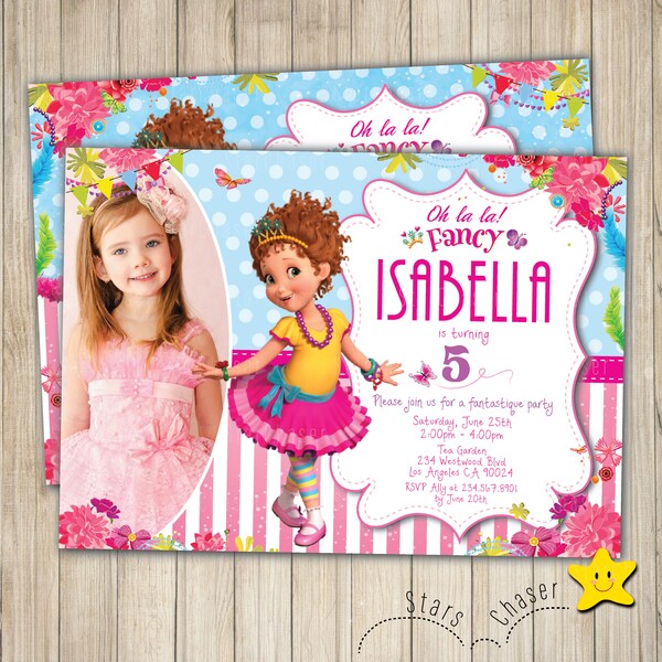 Fancy Nancy Birthday Invitation - Etsy