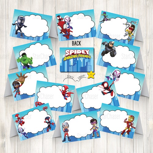 Spidey and His Amazing Friends Birthday Party Lollipop Label - Etsy