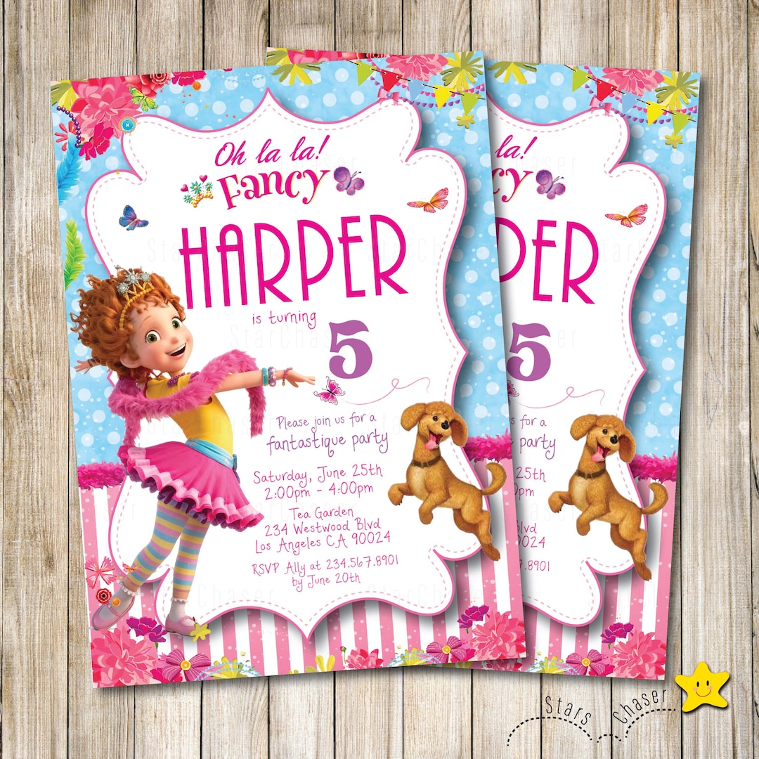 Digital Fancy Nancy Birthday Invitation, Fantastique E-invite. Any Age ...