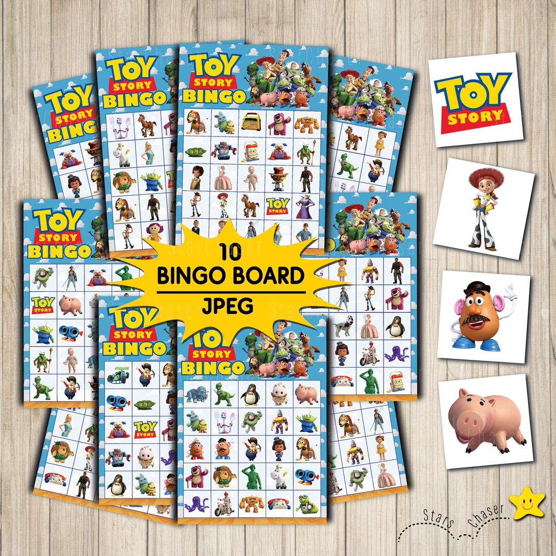 Instant Download - Digital Bingo Game Toy Story Bingo Game. NO PHYSICAL ...