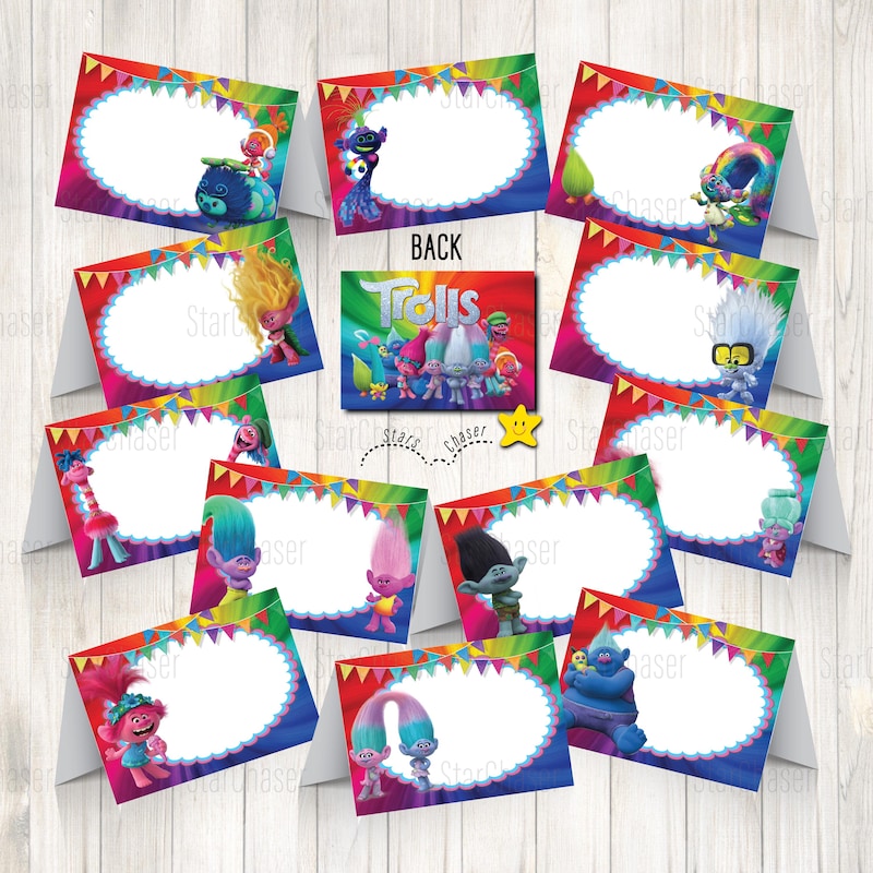 Party Favor Bag Tag Troll - Etsy