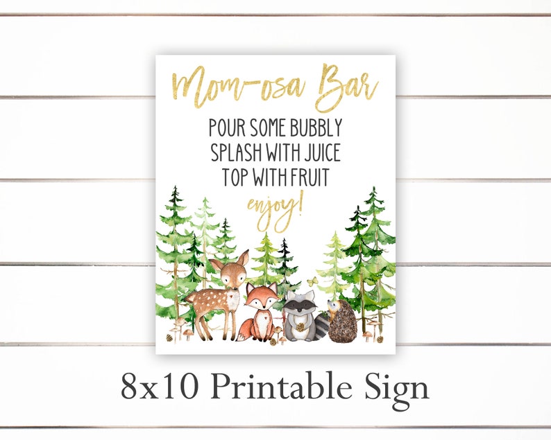 Momosa Bar Sign Printable Mom-osa Bar Sign Mimosa Bar Sign | Etsy