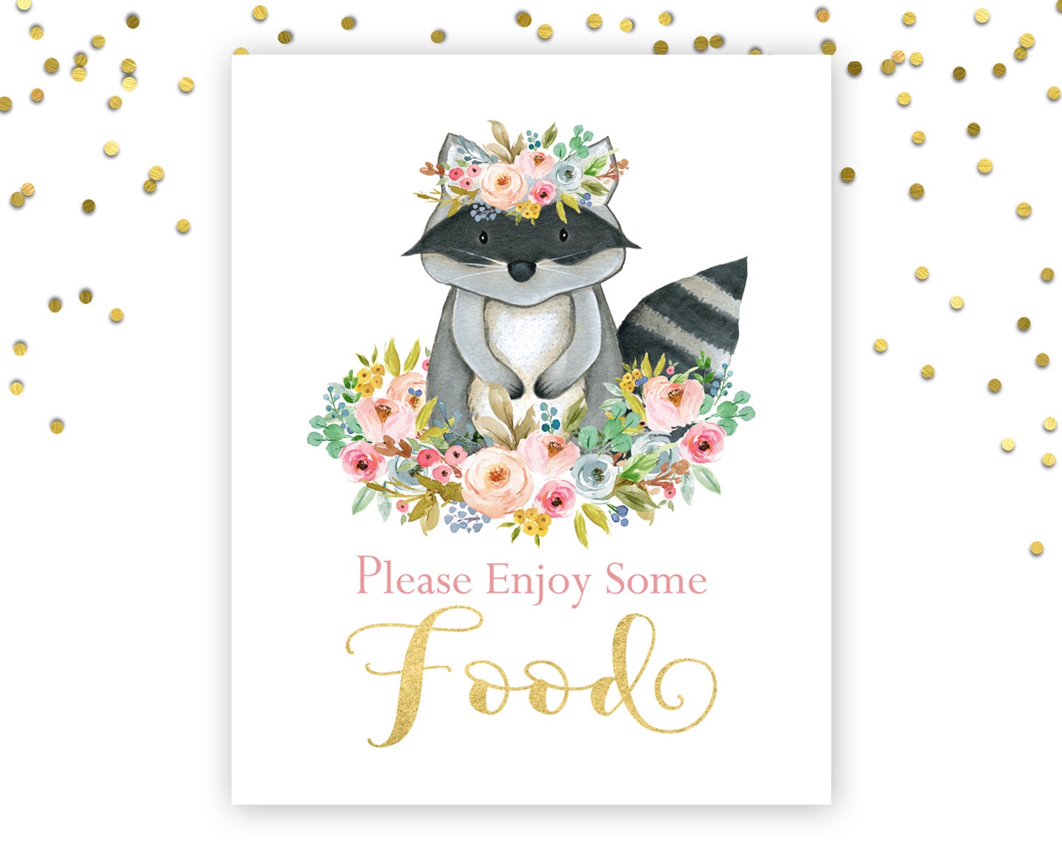 Baby Shower Food Table Sign Printable Food Table Sign Food - Etsy