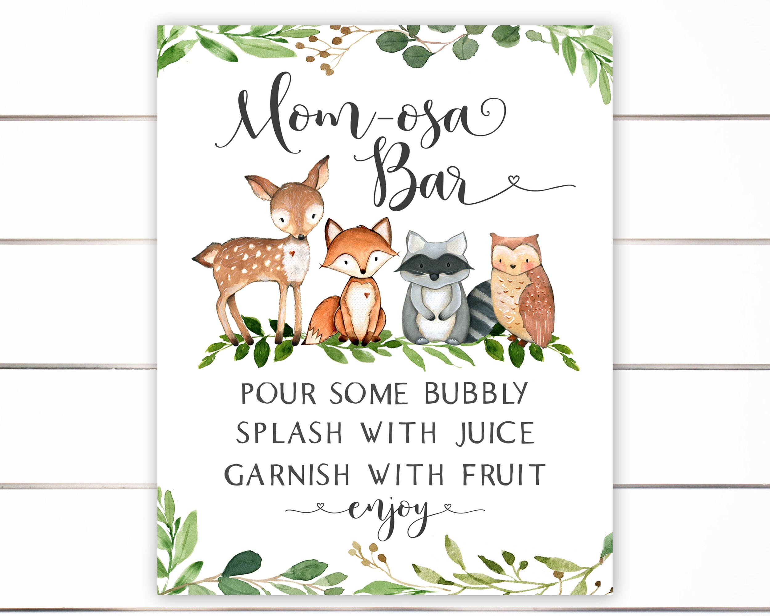 Mom-osa Bar Sign Mimosa Bar Sign Momosa Bar Sign Printable | Etsy