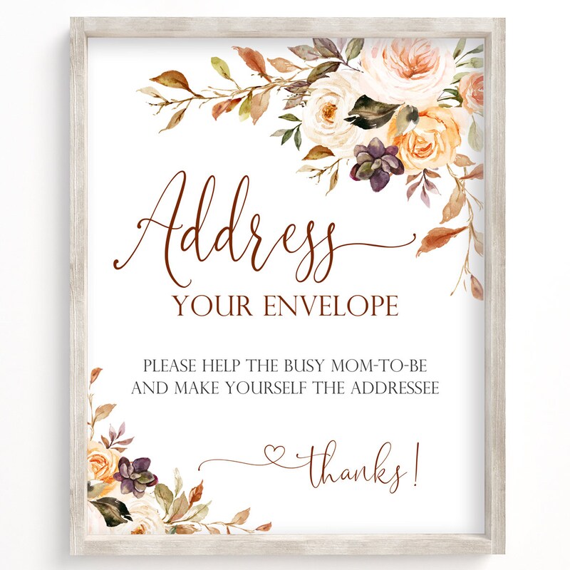 Address an Envelope Sign - Etsy