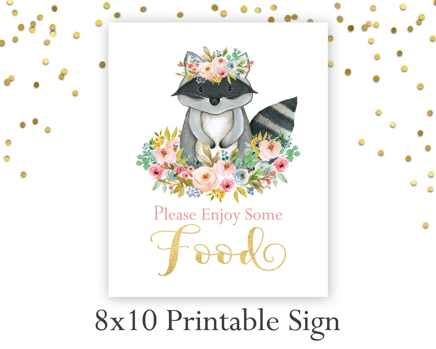 Baby Shower Food Table Sign Printable Food Table Sign Food - Etsy