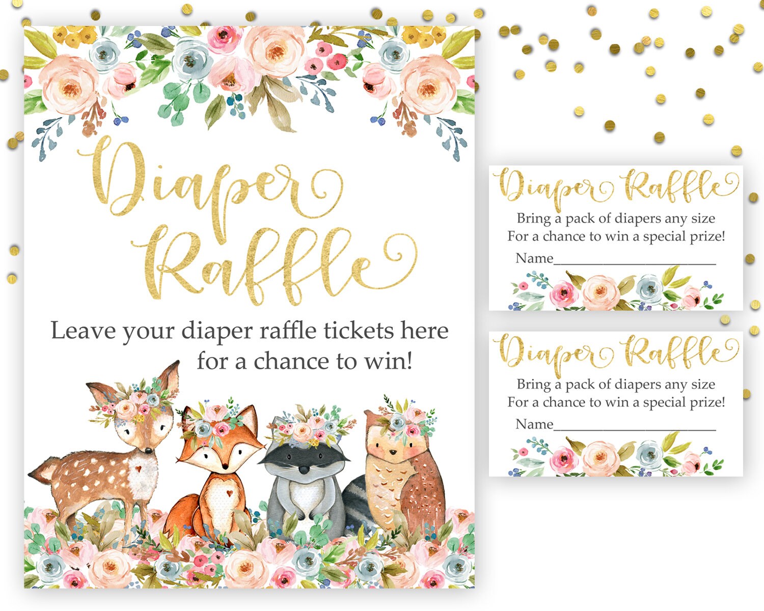 Diaper Raffle Ticket Diaper Raffle Sign Diaper Raffle | Etsy