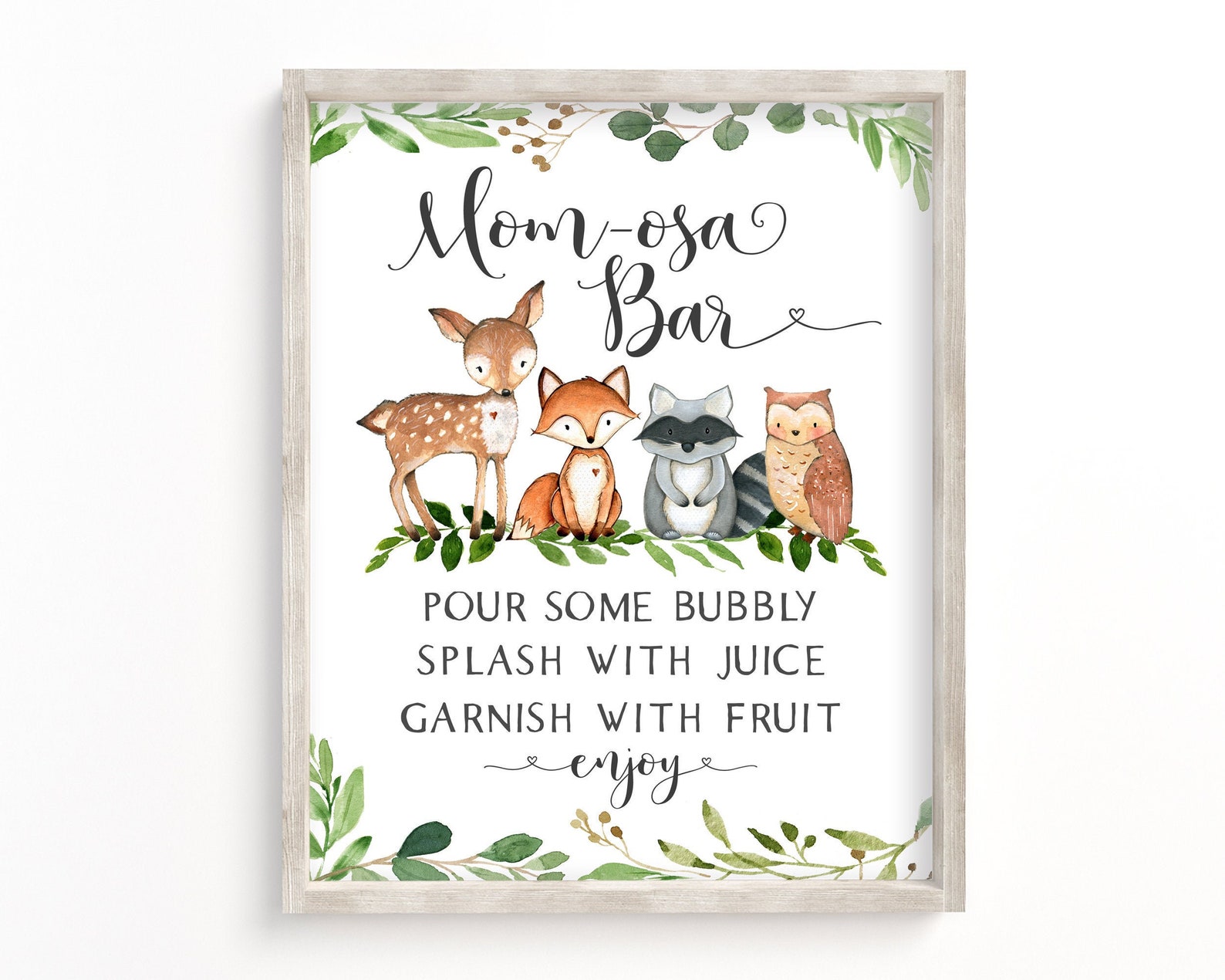 Mom-osa Bar Sign Mimosa Bar Sign Momosa Bar Sign Printable | Etsy