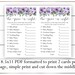 Purple Baby Shower Games, Floral Baby Shower Games, Predictions for ...