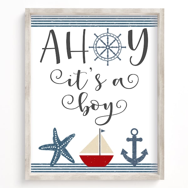 Ahoy Sign - Etsy