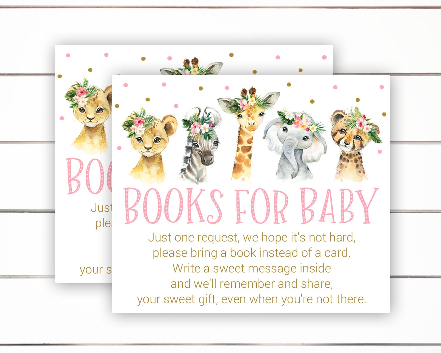 Books for Baby Card Printable Books for Baby Insert Books - Etsy