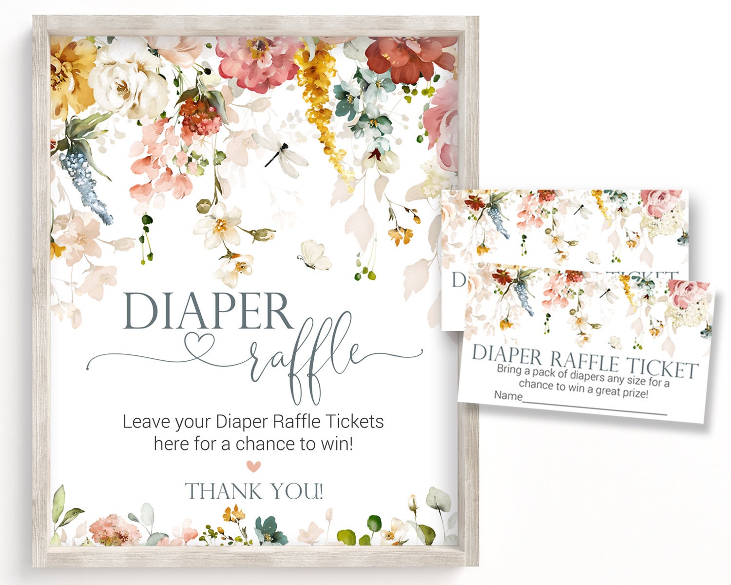 Diaper Raffle Tickets Diaper Raffle Tickets Digital file 39 Diaper ...