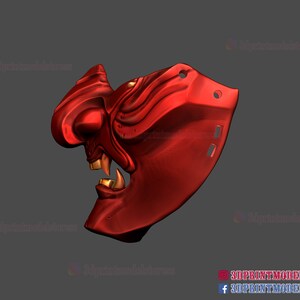 Japanese Ghost Mask - Samurai Oni Mask - Inspired Ghost of Tsushima ...