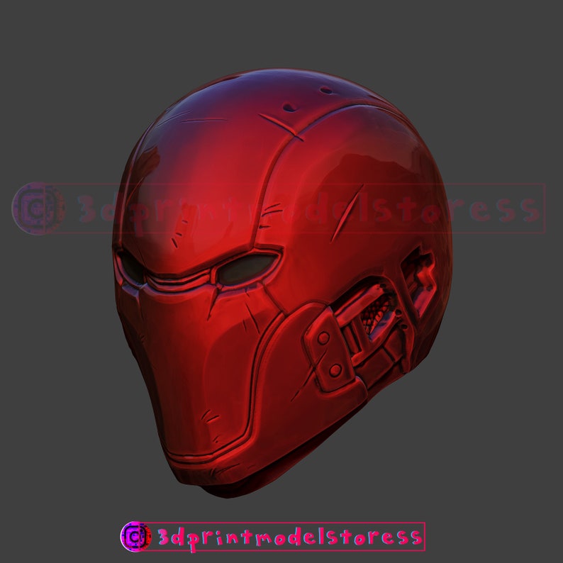 3d Print File Red Hood Helmet Red Hood Injustice Cosplay | Etsy