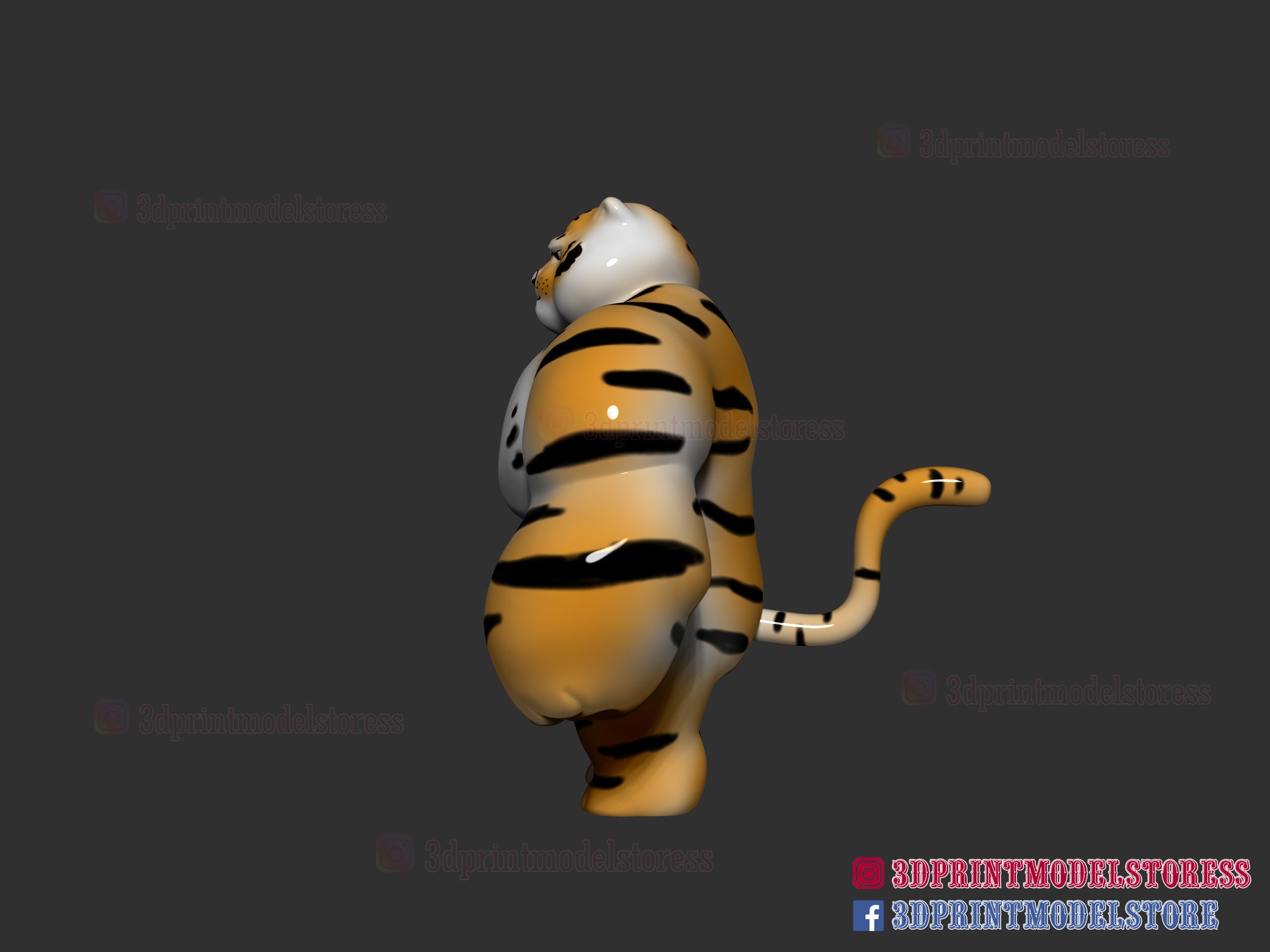 Swole Tiger Muscle Tiger STL File 3D Print Model | Etsy