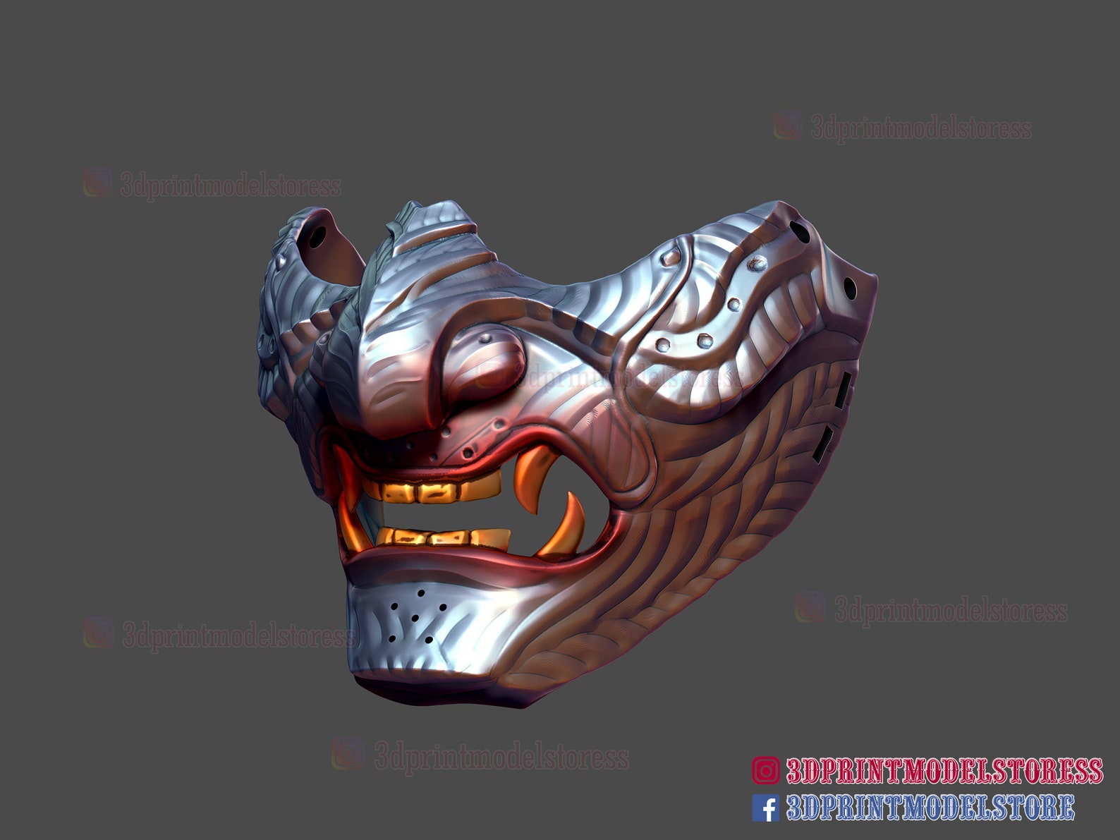 Oni Samurai Sakai Mask Inspired Ghost of Tsushima Mask | Etsy