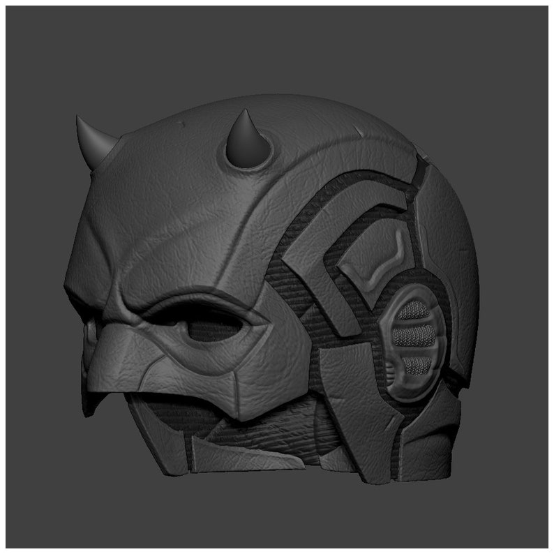 3d Print File Marvel Daredevil Cosplay Mask STL File - Etsy