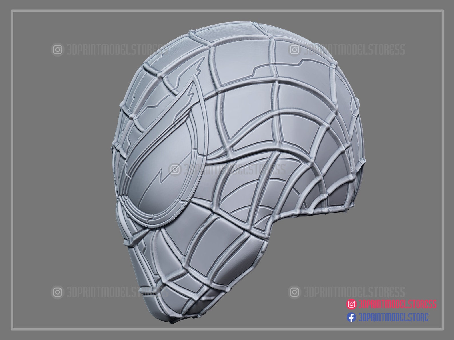 Spiderman Mask Marvel Cosplay Helmet STL File 3D Print - Etsy