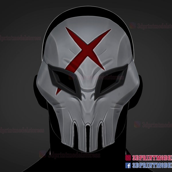 Mask Cosplay Red X - Etsy Australia