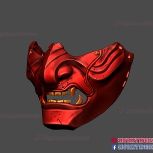 Japanese Ghost Mask - Samurai Oni Mask - Inspired Ghost of Tsushima ...