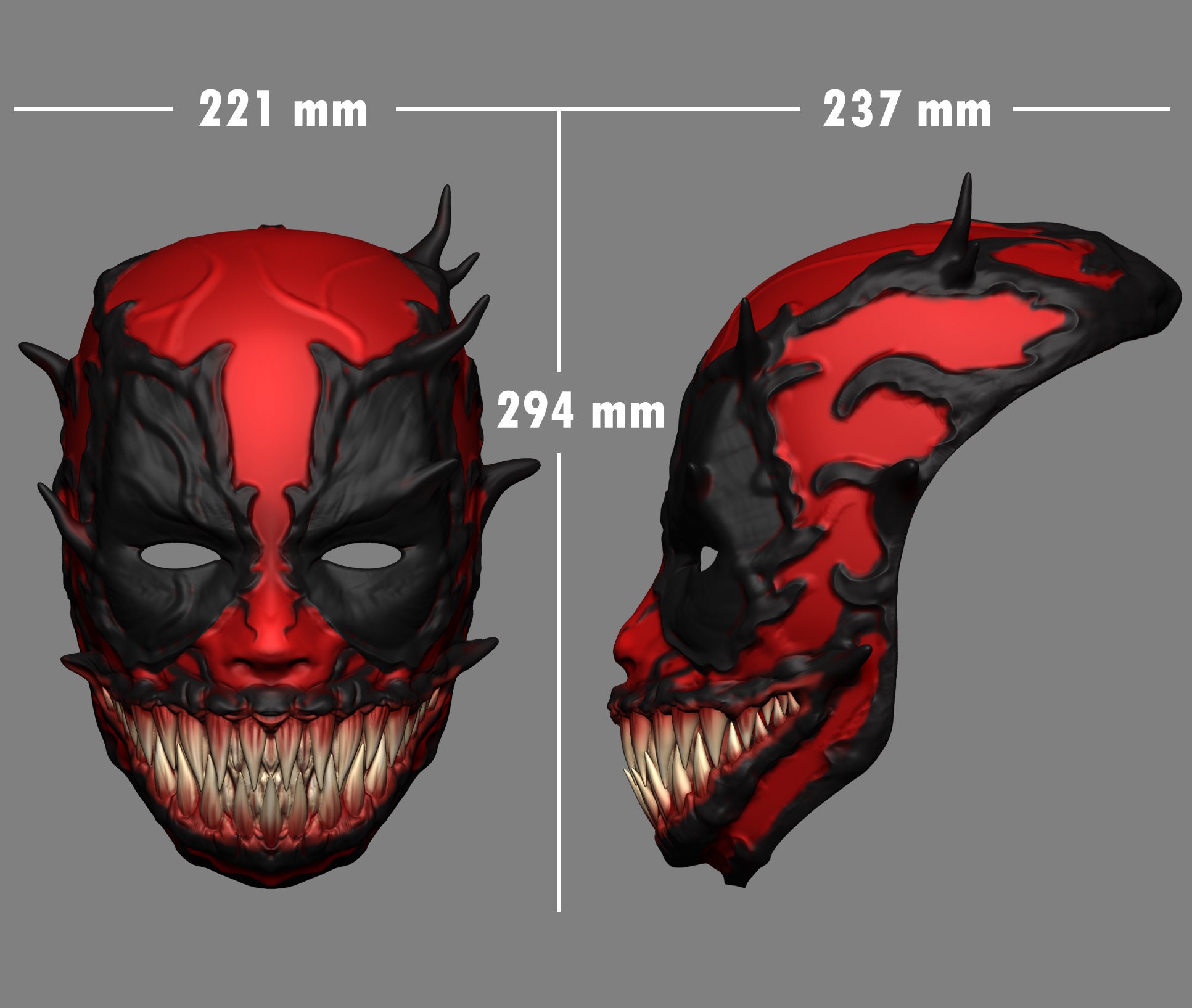 3d Print Files Marvel Cosplay Mask Deadpool Face Mask | Etsy