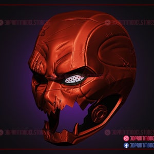 Red Hood Battle Damage Helmet - Jason Todd Red Hood Helmet - Red Hood ...
